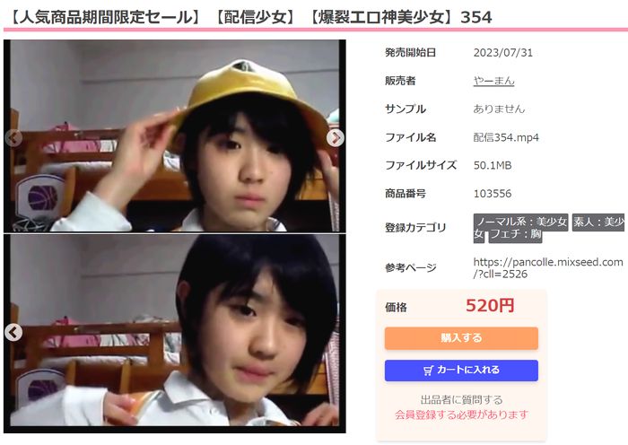 【人気商品期間限定セール】【配信少女】【爆裂エロ神美少女】354 Archives - PEPE91